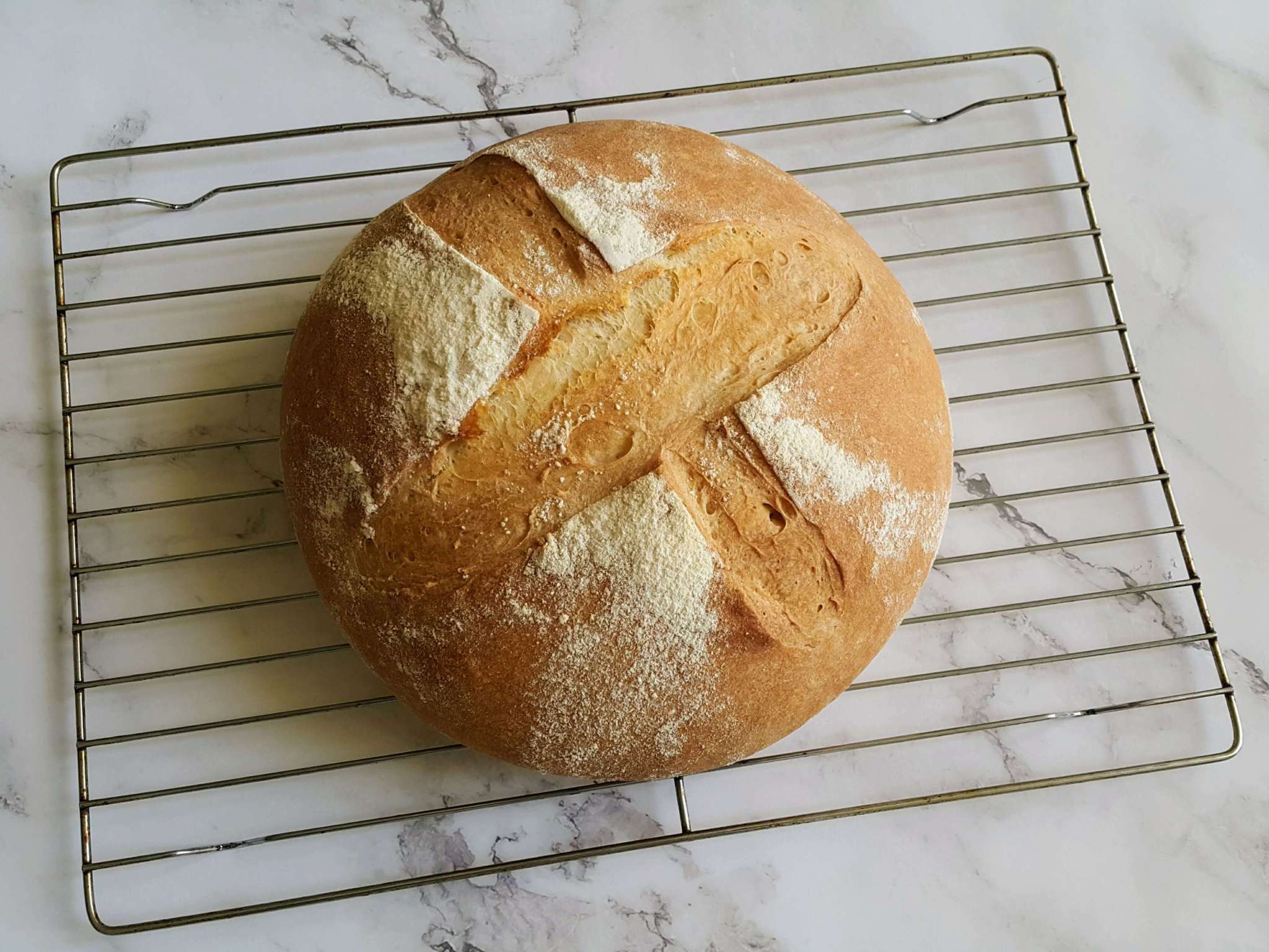 Homemade Greek Style Bread – Horiatiko Psomi – Sweetest Hour